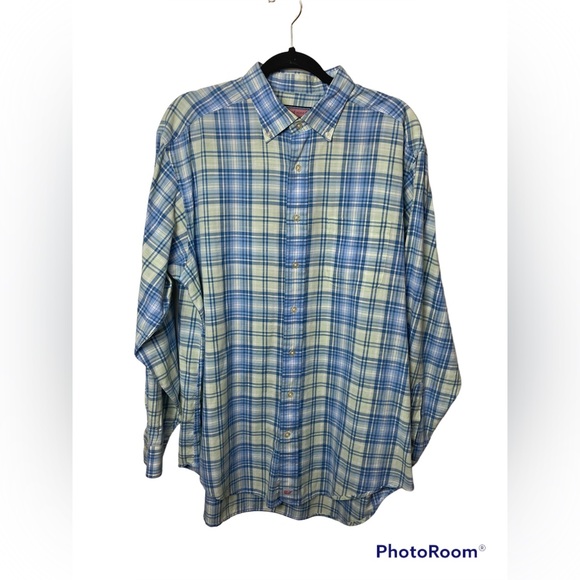 Vineyard Vines | Shirts | Vineyard Vines Blue And Green Plaid Murray Shirt Long Sleeve Button ...